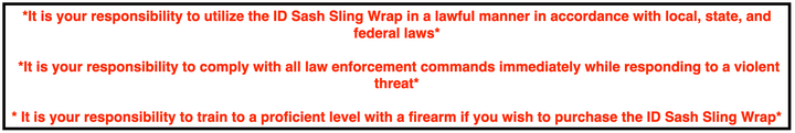 ID Sash Sling Wrap | ARMED CITIZEN Model